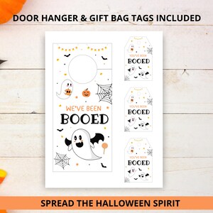 You've Been Booed Sign, We've Been Booed Printable Kit, Halloween Gift ...
