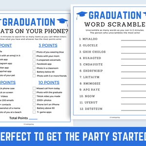 Graduation Party Games Bundle, Printable Graduation Game, Fun ...