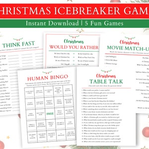 Christmas Icebreaker Games, Christmas Party Starter Games, Christmas ...