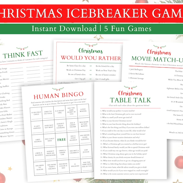 Icebreaker Games - Etsy