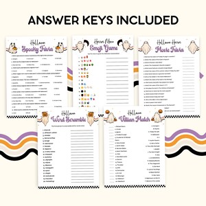 Halloween Party Games Bundle Retro, Halloween Party Games Ghost ...