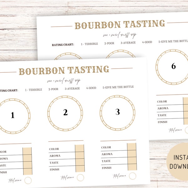 Bourbon Flight - Etsy
