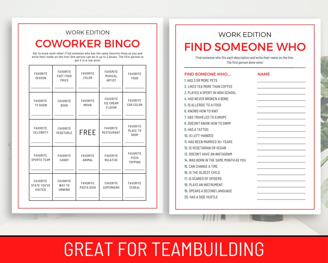 Work Party Games Office Party Games Team Building Games - Etsy