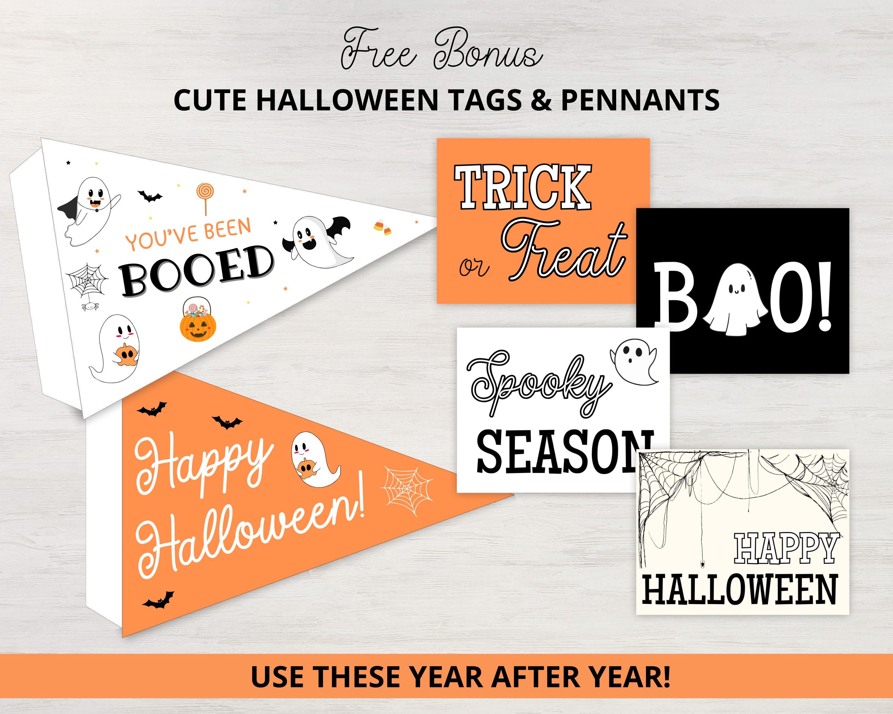 You've Been Booed Sign, We've Been Booed Printable Kit, Halloween Gift ...