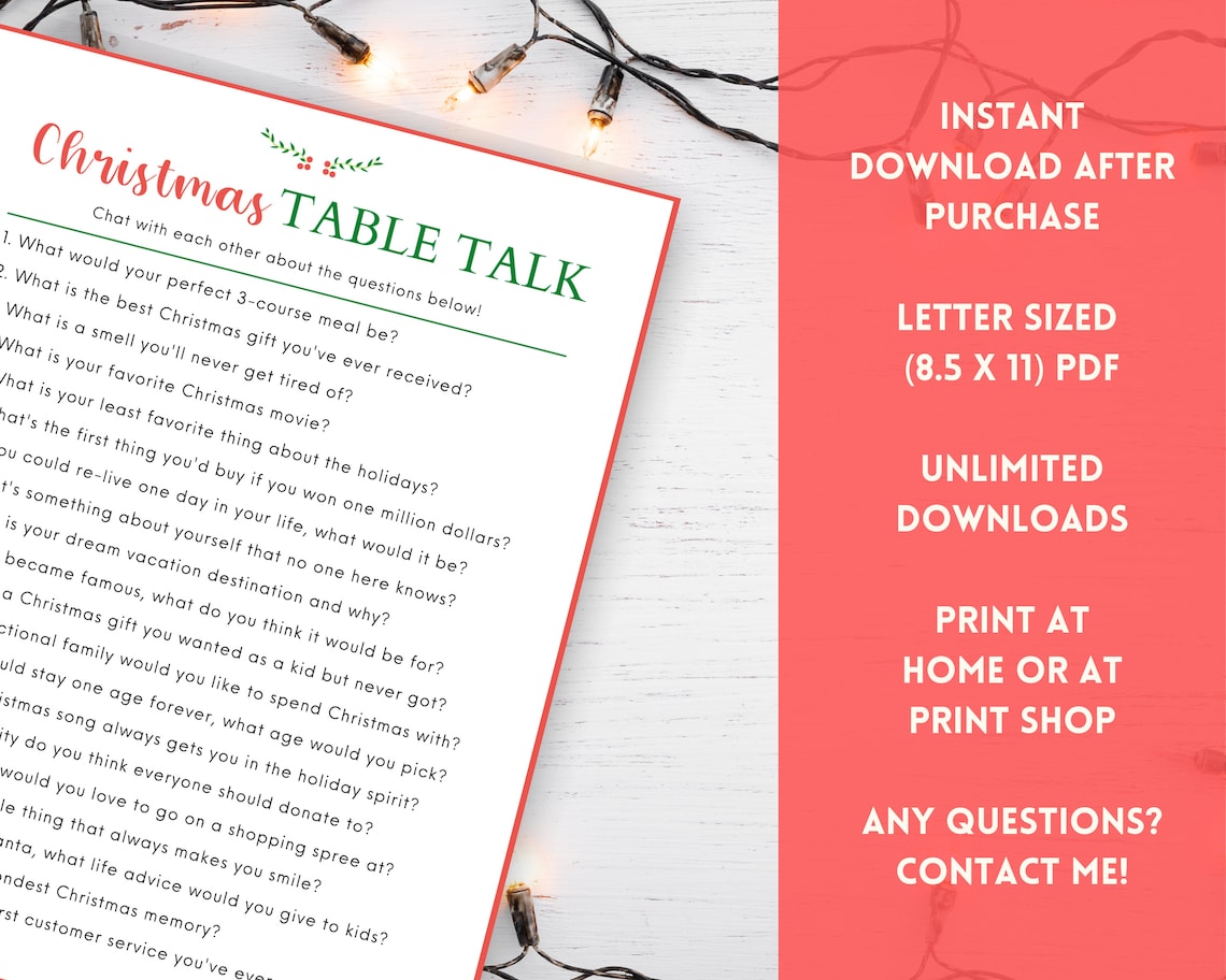 Christmas Icebreaker Game Christmas Party Games Christmas - Etsy