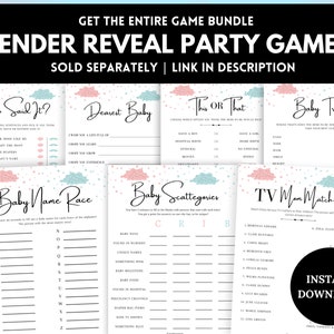 Gender Reveal Games, Virtual Baby Shower Games, Printable Gender Reveal ...