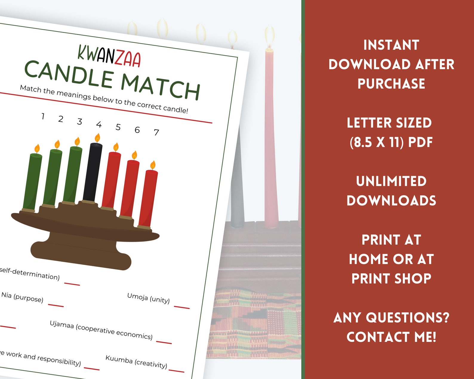 Kwanzaa Games Kwanzaa Game Bundle Printable Kwanzaa Games - Etsy