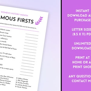 Women's History Month Game, Women's History Month Word Scramble, March ...