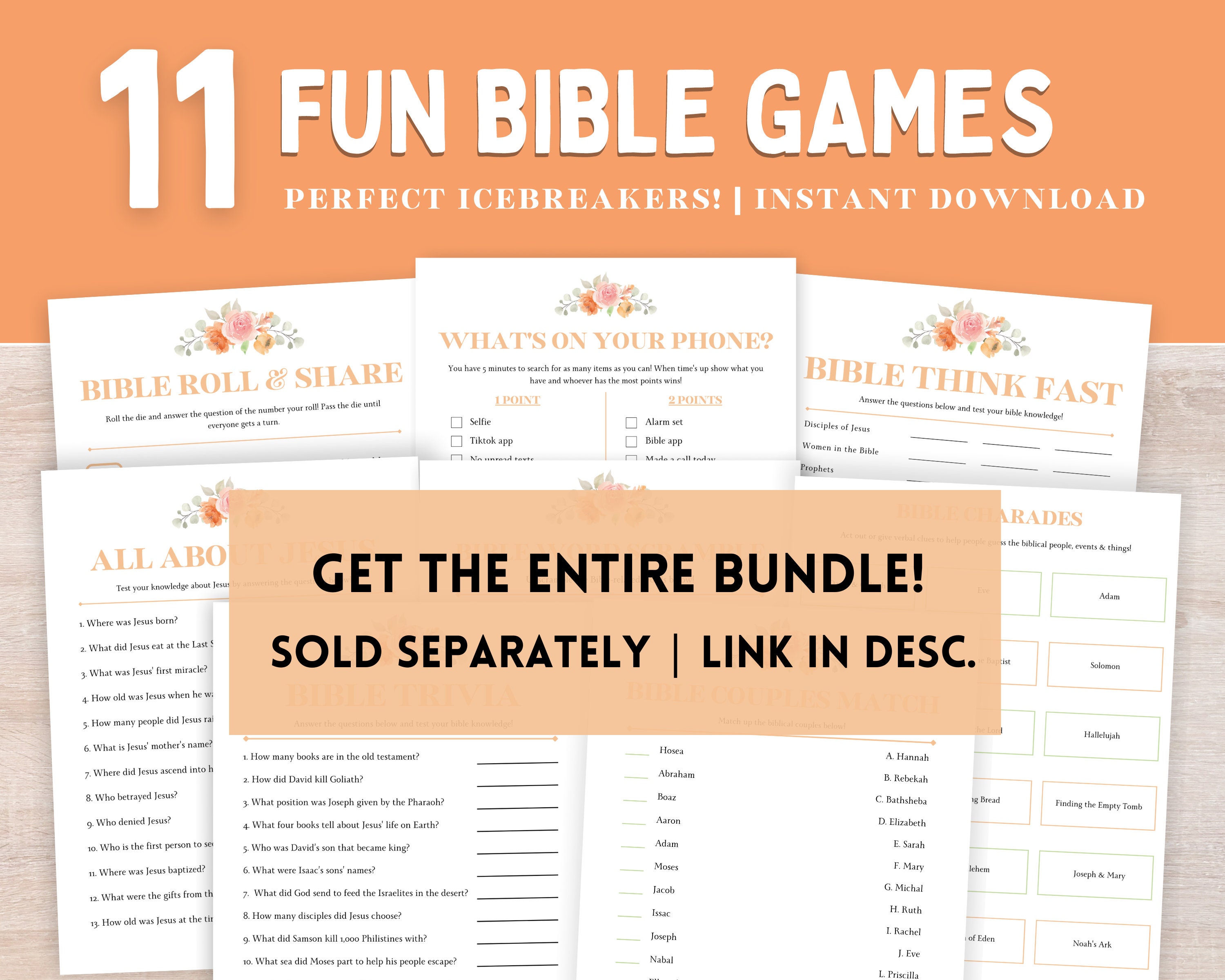 Jesus Quiz, Bible Quiz, Church Party Game, Bible Game, Fun Church Game ...
