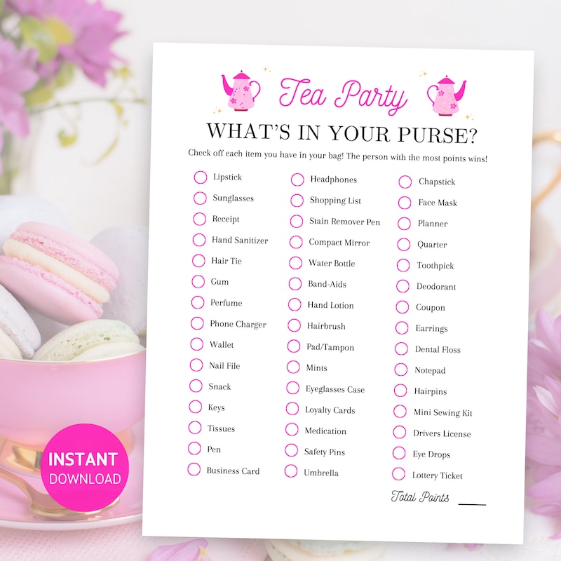 Tea Party Etiquette Game - Etsy