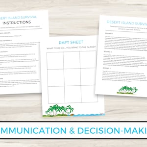 Desert Island Group Activity, Team Building Activities, Communication ...