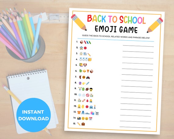 Guess The Emoji Pencil And Boy