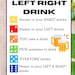 Left Right Drink Party Game Drunk Dice Game Drinking Games - Etsy
