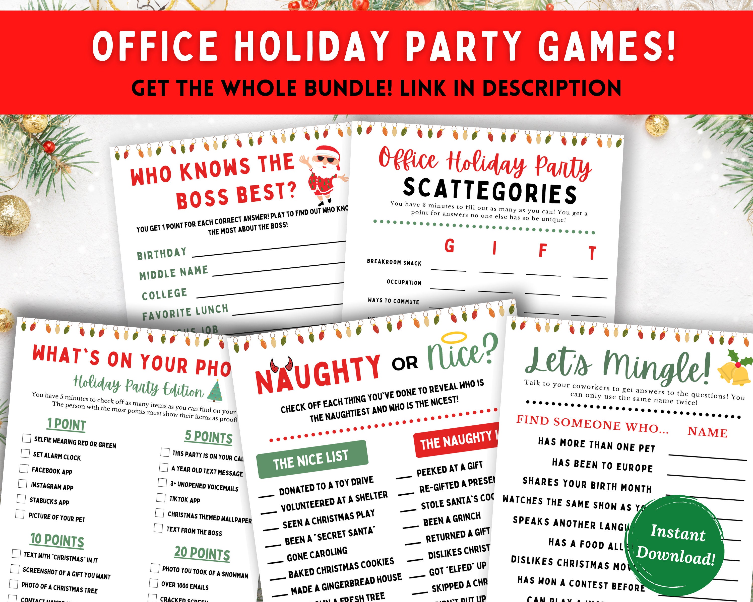 Who Knows the Boss Best, Office Party Game, Office Holiday Party Games ...