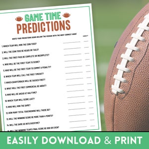 Football Game Predictions, Game Day Predictions, Football Watch Party ...