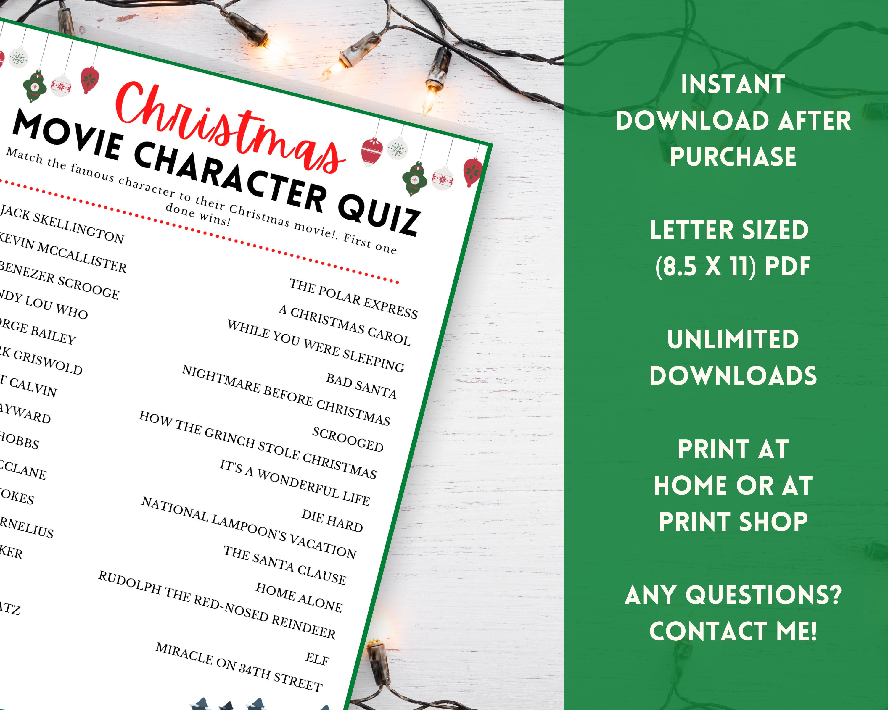 Christmas Trivia Game Bundle Christmas Party Games Christmas - Etsy