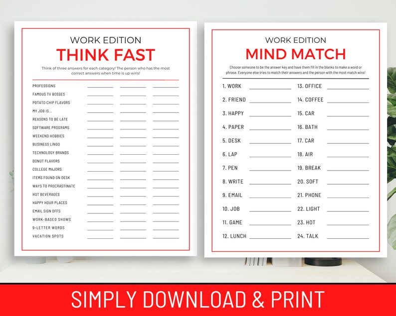 Work Party Games, Office Party Games, Team Building Games, Work Retreat ...
