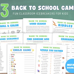 Classroom Icebreaker Games, Elementary School Classroom Games, Middle ...