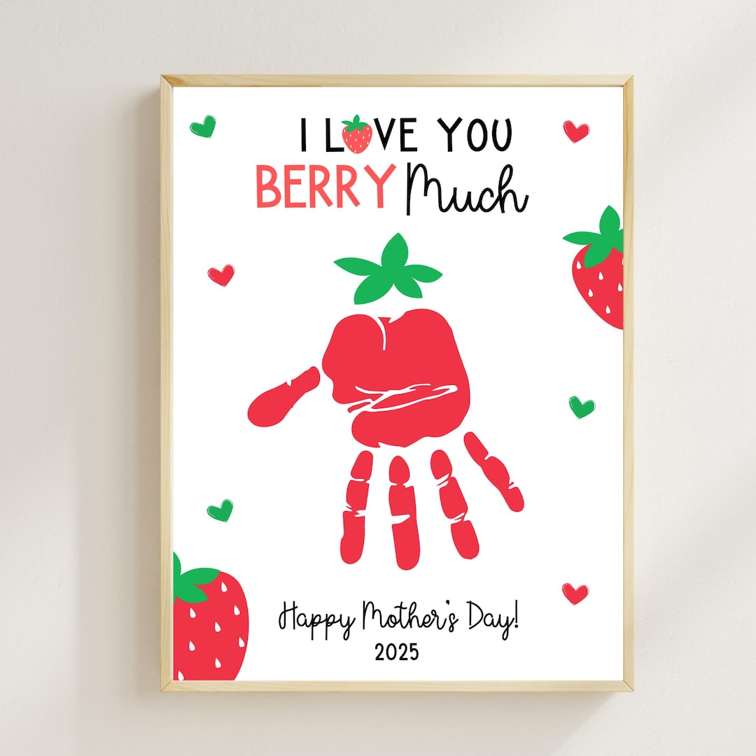 Mother's Day Handprint Art Craft, Mom Grandma Aunt Handprint ...