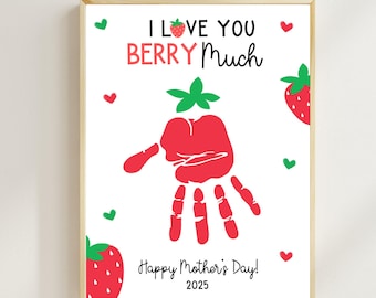 Printable Mothers Day Handprint Art Ladybug, Thumbprint Fingerprint ...