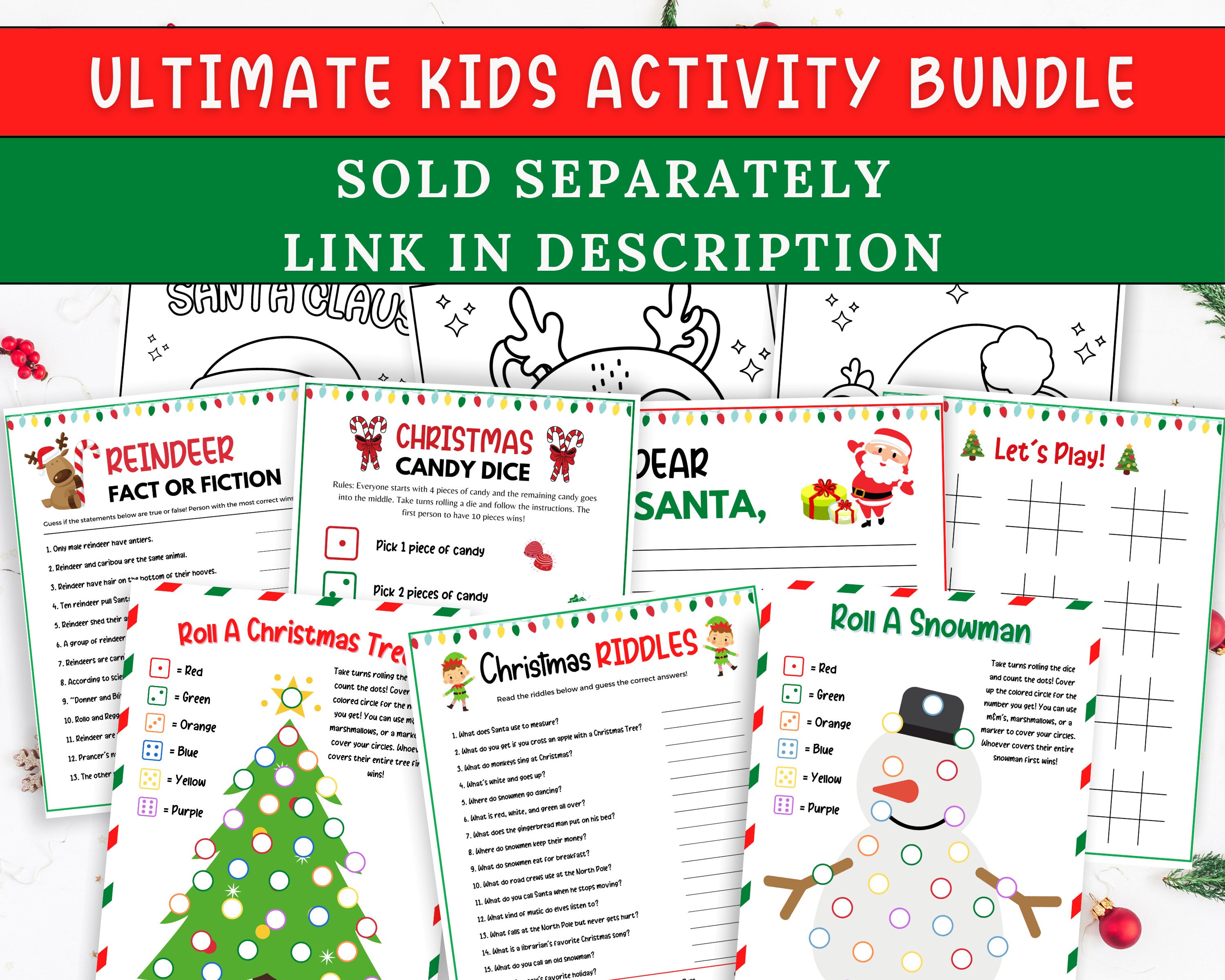 Roll a Christmas Tree Christmas Game for Kids Classroom - Etsy