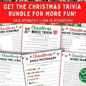 Christmas Word Scramble, Christmas Party Game, Christmas Game ...