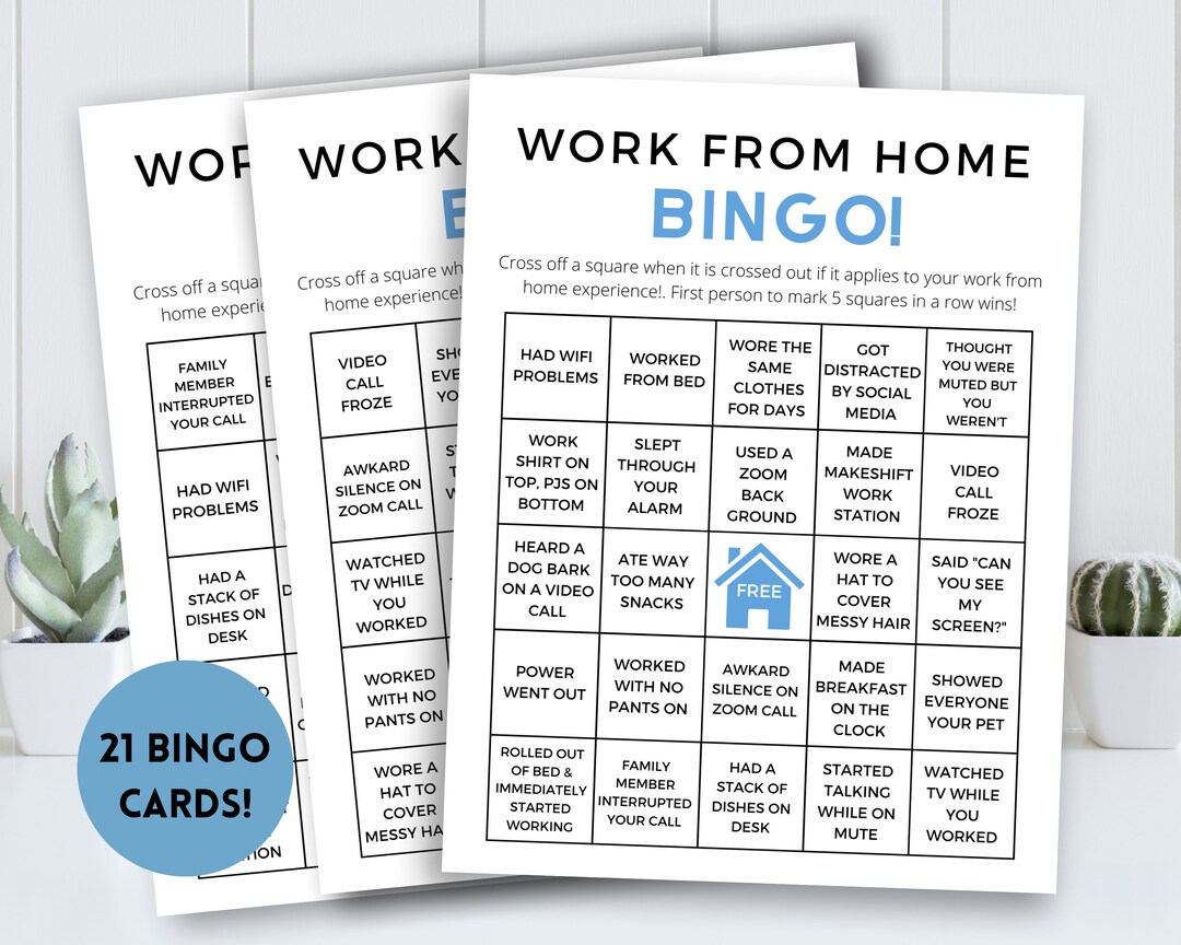 Office Party Bingo, Virtual Office Games, Zoom Bingo, Work Party Game ...