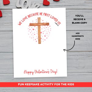 Preschool Valentine's Bible Handprint Craft, Valentine’s Handprint ...