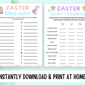 Easter Games Bundle, Easter Games Kids, Easter Activities, Easter Games ...