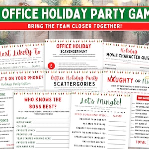 Company Holiday Party Games, Office Holiday Party Games, Office Christmas Party Games, Workplace ...