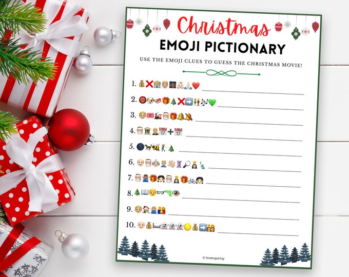 The Emoji Game Christmas Edition || Christmas Party Game || Games for ...