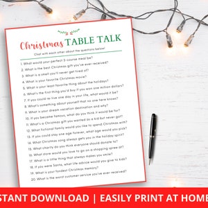 Christmas Icebreaker Game, Christmas Party Games, Christmas Party ...