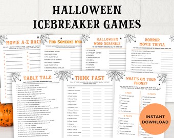 Halloween Find Someone Who Game Icebreaker Human Bingo - Etsy
