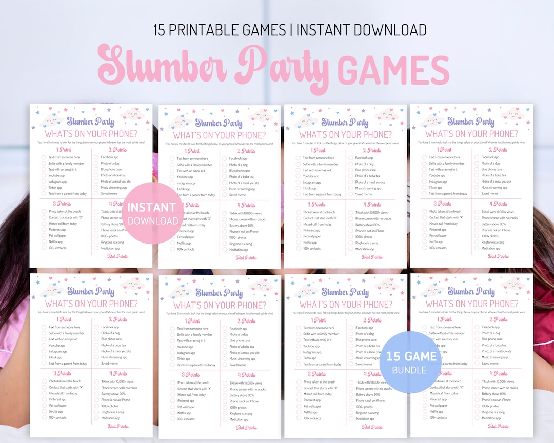 Fun Sleepover Games, Fun Slumber Party Games, Sleepover Games for Girls ...