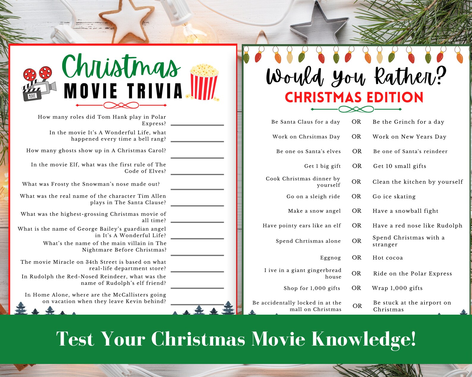 Virtual Christmas Games Bundle Christmas Games Bundle - Etsy