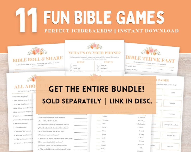 Bible Word Scramble Bible Game Church Game Fun Church Party - Etsy