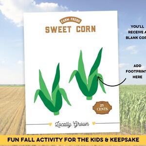 Fall Footprint Art Craft, Fall Preschool Footprint Activity, Fall ...