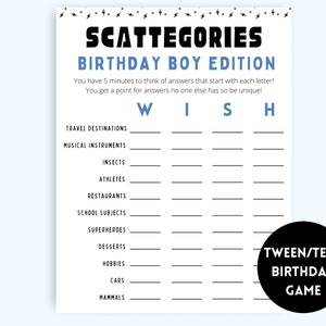 Birthday Games for Kids, Boy Birthday Games, Teenager Birthday Games ...