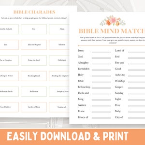 Printable Bible Games, Church Party Games, Bible Study Games, Bible ...
