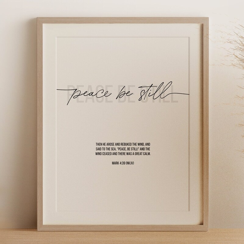 Peace Be Still - Etsy