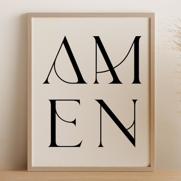 Amen Wall Art - Etsy