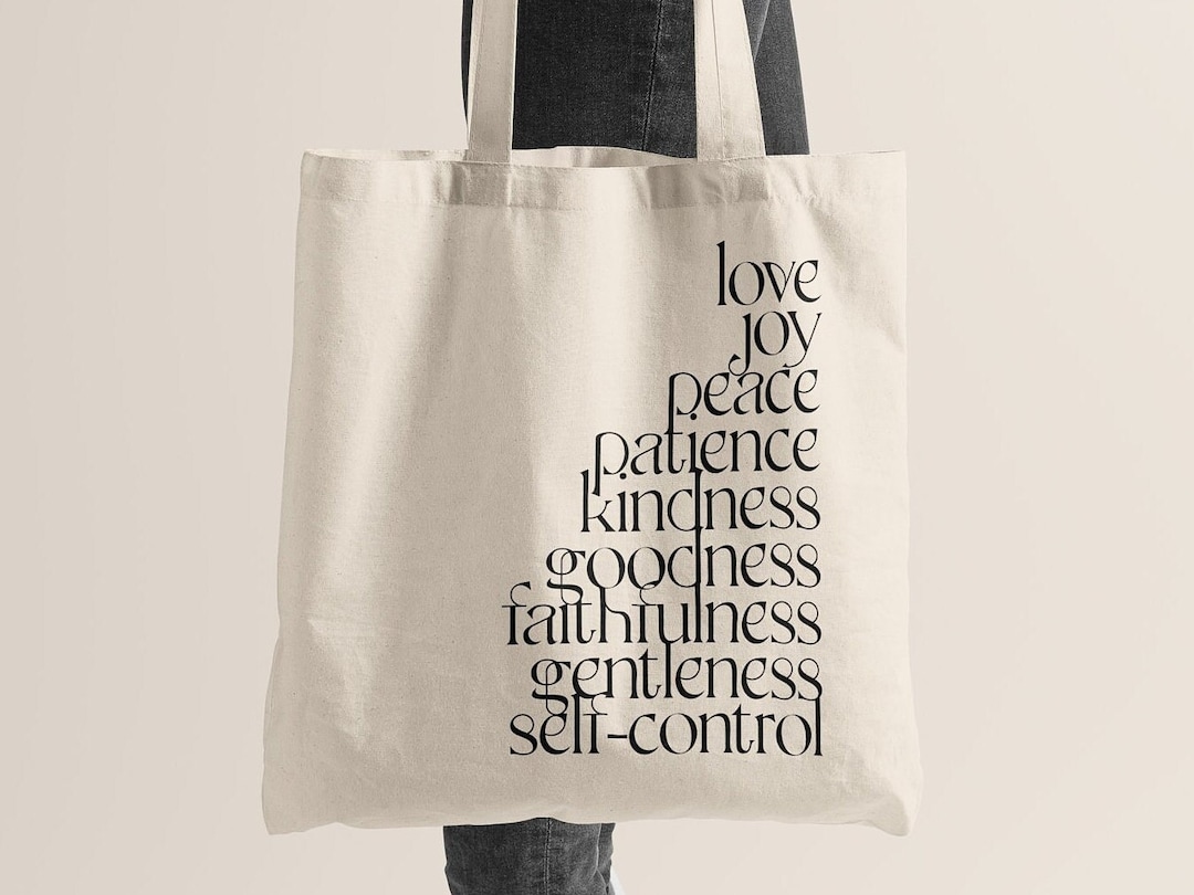 Christian Canvas Tote Bag for Church, Sunday School, and Religious ...