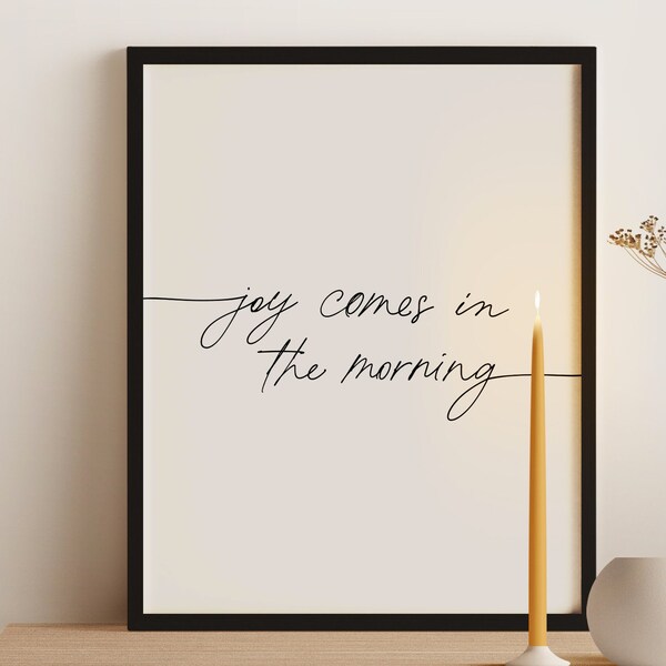 Joy Comes - Etsy
