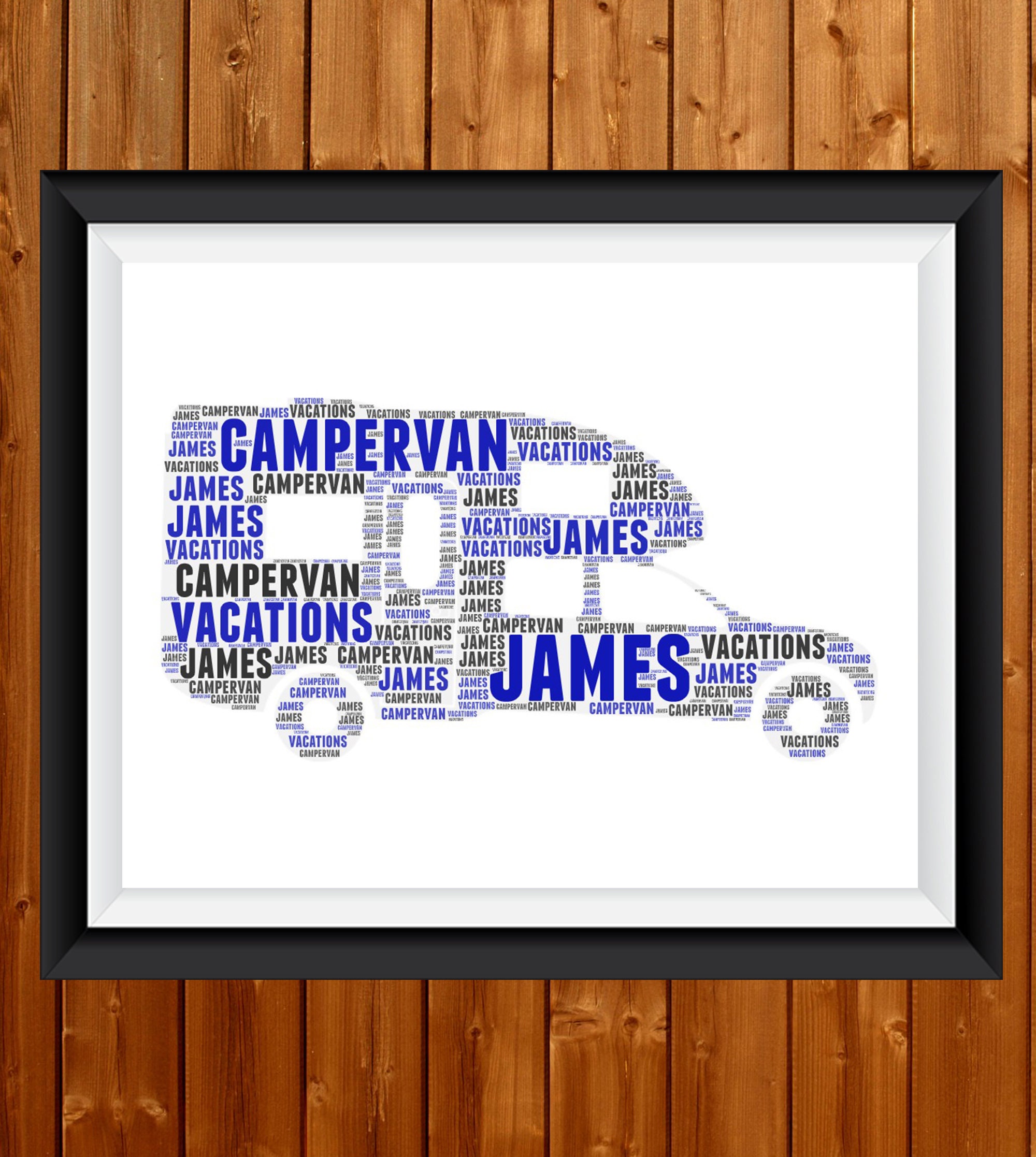 Personalised Caravan Gift Caravan word art Camping Word Art | Etsy
