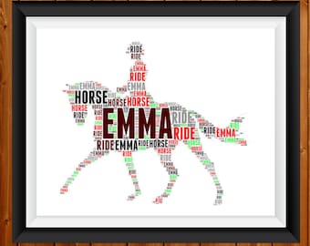 Horse Word Art | Etsy