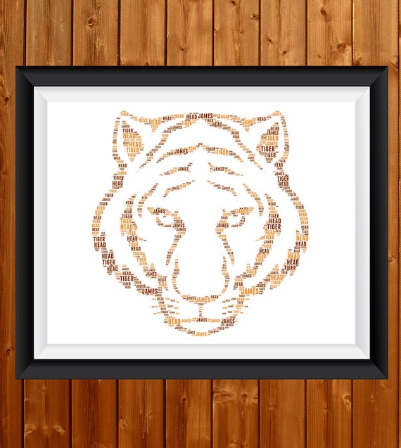 Tiger Word Art
