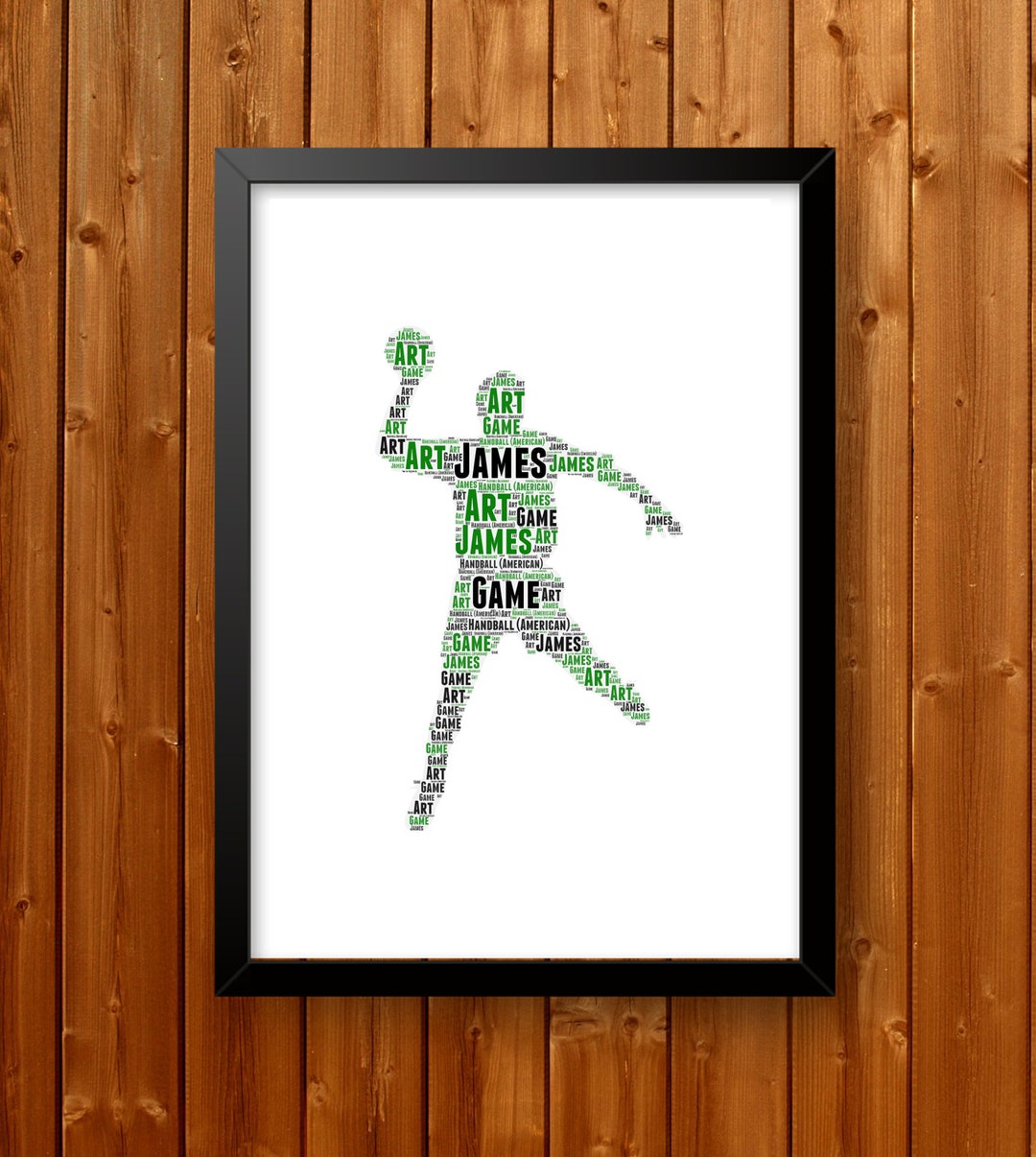 Personalised PRINTABLE Handball Men Word Art Gifts Handball Boy Player ...