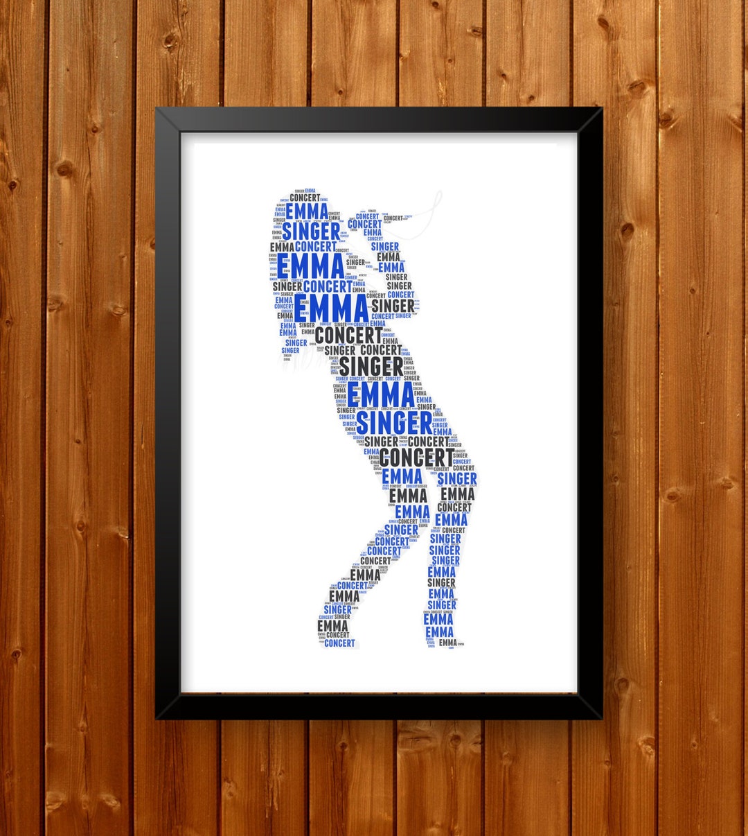 Personalised Singer Gift, PRINTABLE Word Art Gift Singer Gift Solo ...