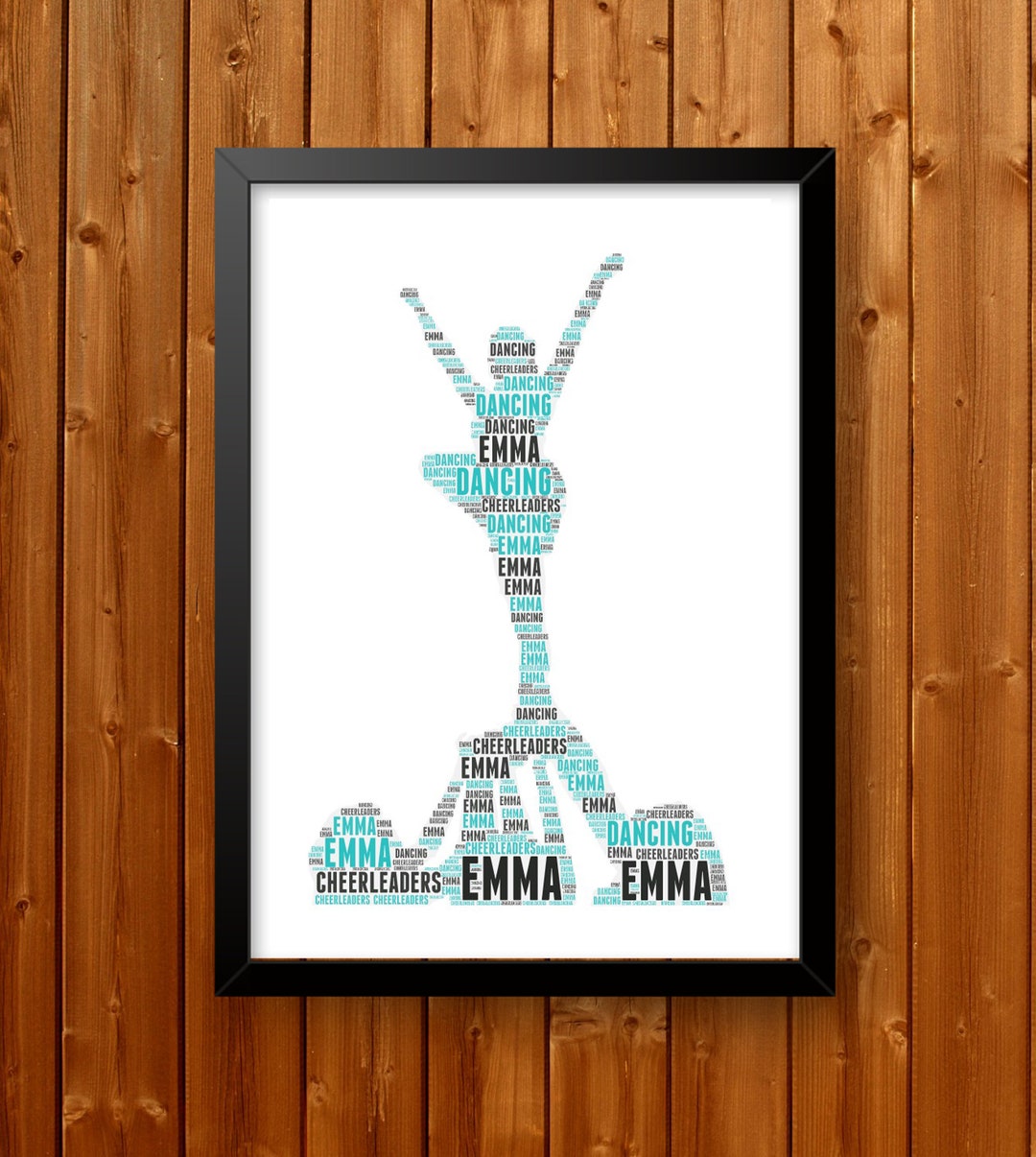 Cheerleader Print, Cheerleader Team Gift, Cheerleader Wall Art ...