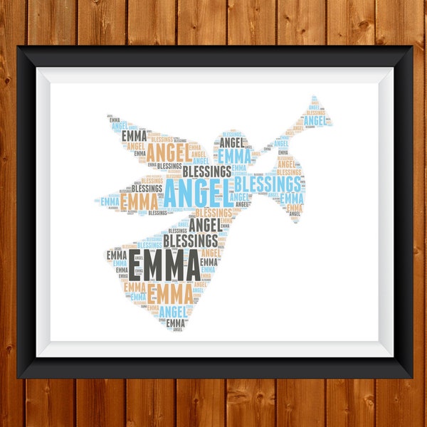 Angel Word Art - Etsy